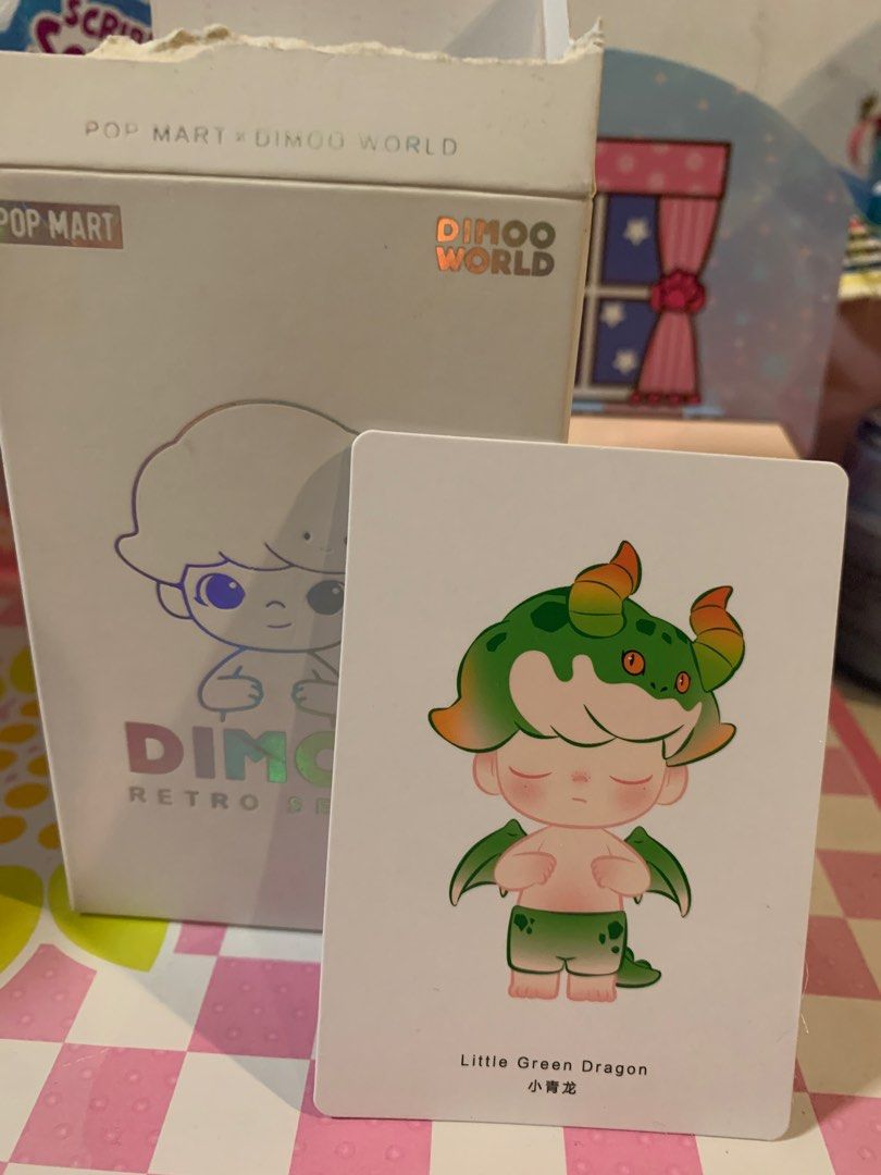Pop Mart Dimoo Retro Series - Little Green Dragon, Hobbies & Toys ...