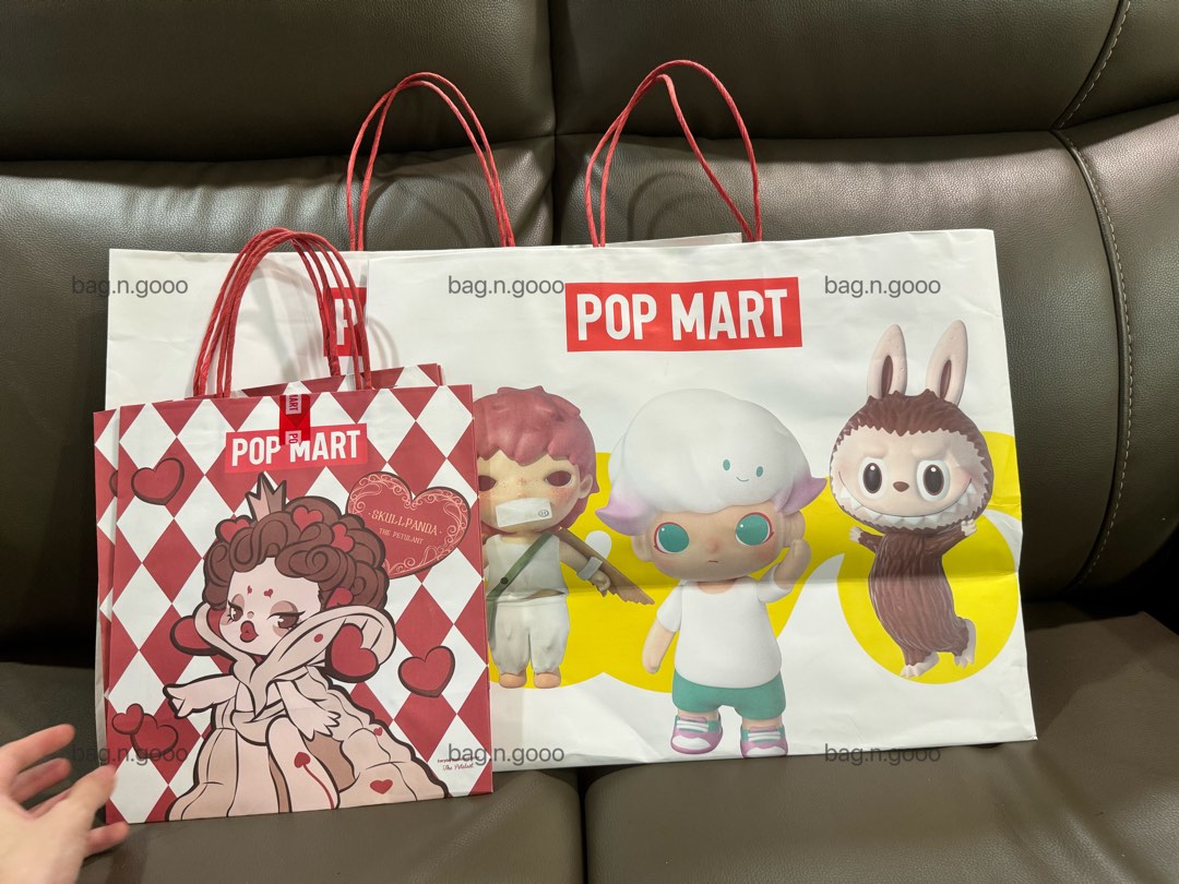POPMART paper bag (big/ medium), Hobbies & Toys, Toys & Games on Carousell