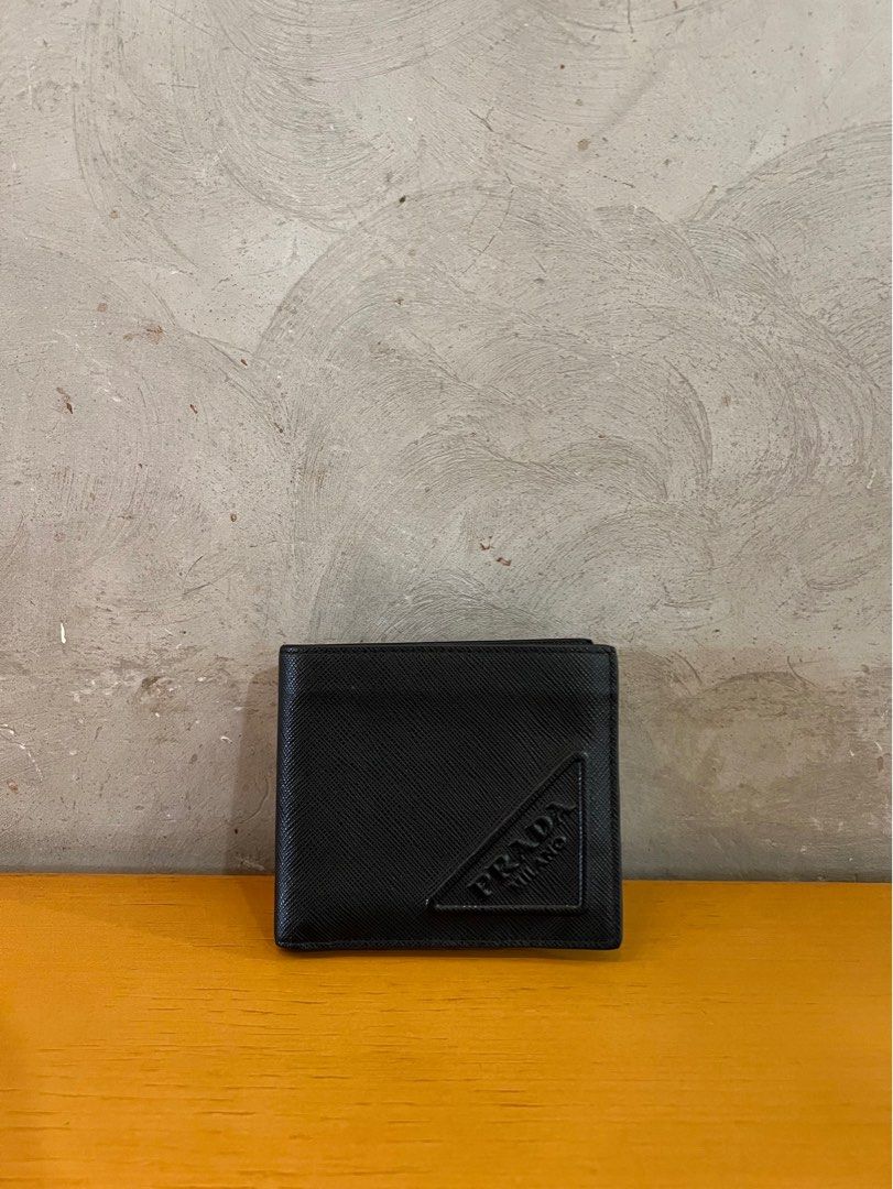Prada Men Bifold Wallet, Luxury, Bags & Wallets on Carousell
