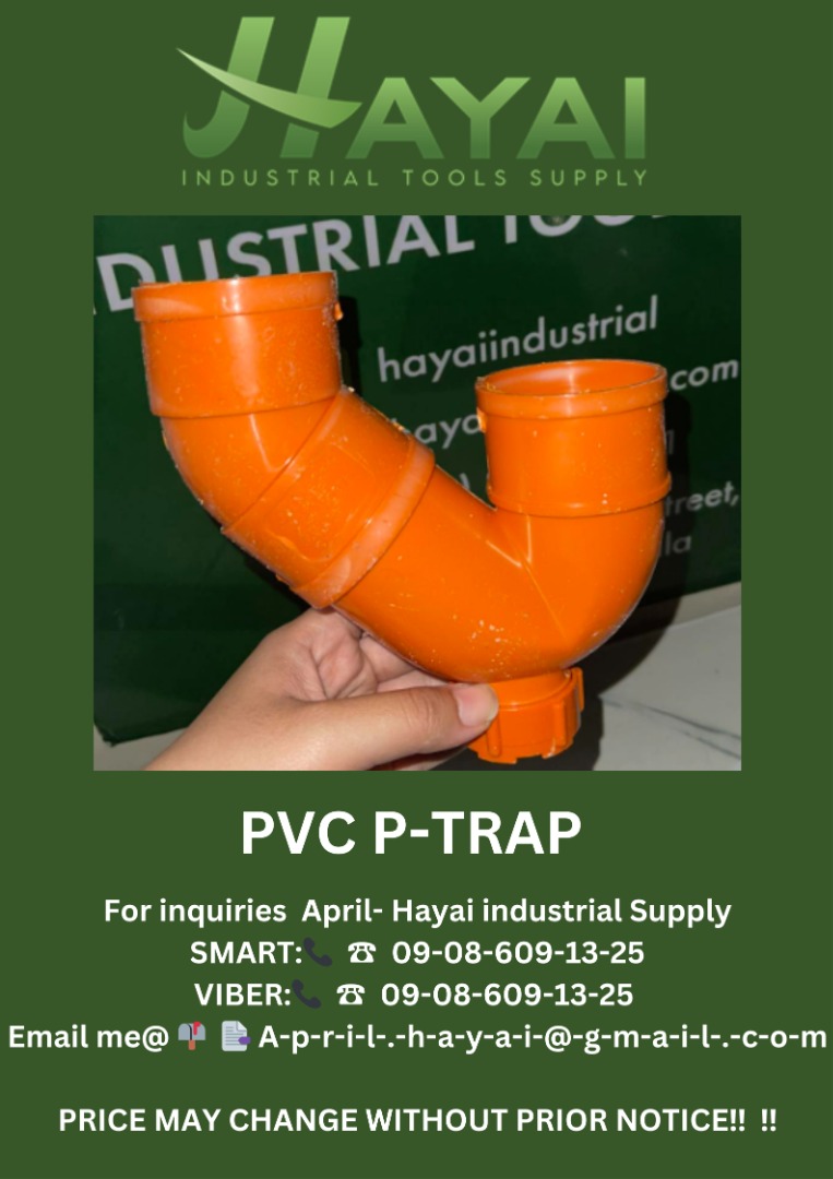 PVC P trap, Commercial & Industrial, Construction Tools & Equipment on ...