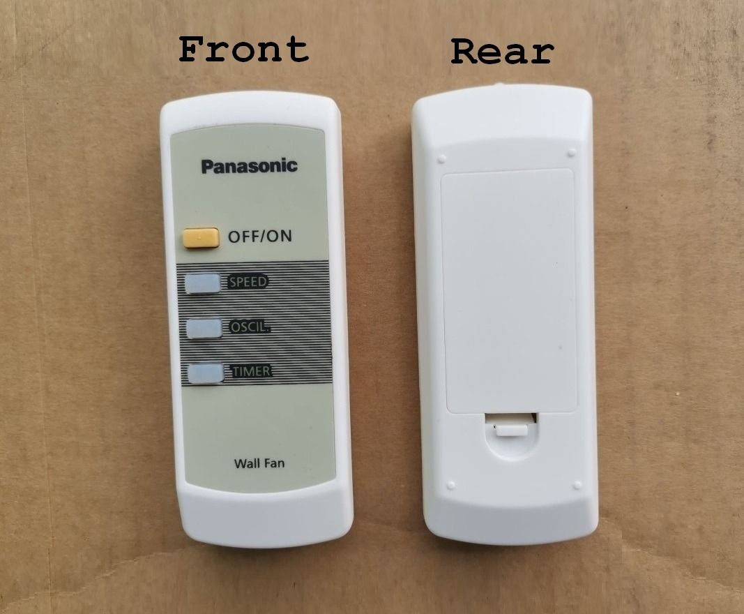 Remote controller for KDK , Panasonic & National Wall Fans, Furniture ...