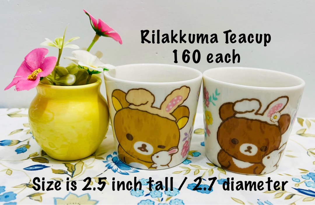 Rilakkuma Ceramics Teacup, Furniture & Home Living, Kitchenware & Tableware, Coffee & Tea ...