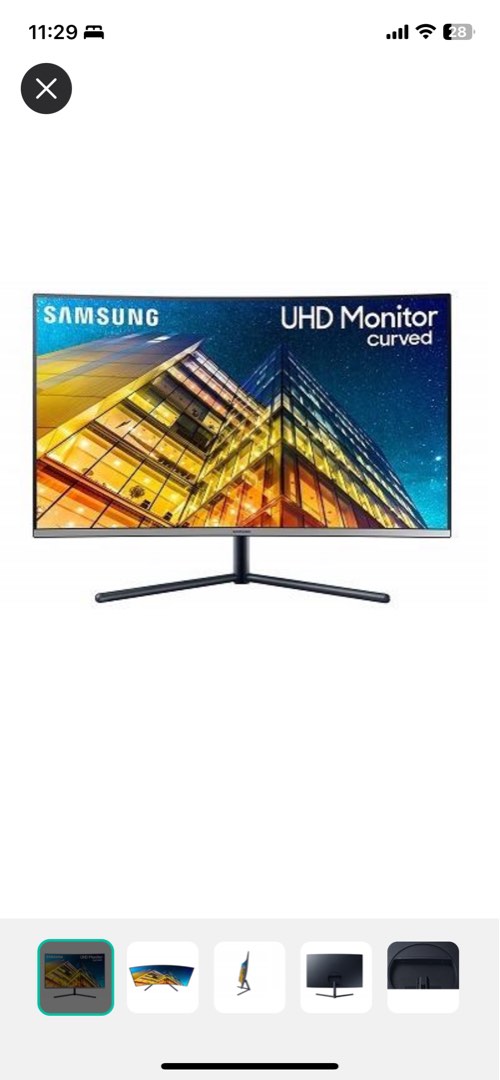 Samsung U32R590 UHD 4K Curved monitor, TV & Home Appliances, TV ...