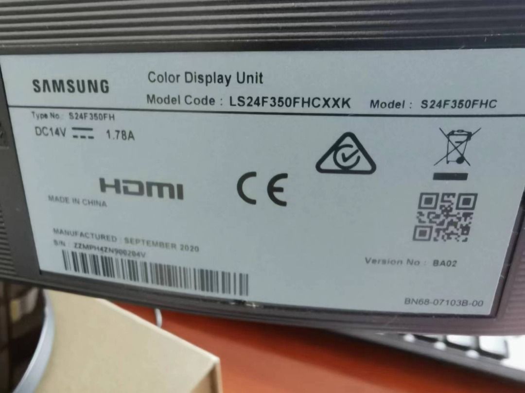 Samsung computer monitor/screen 24“ 電腦顯示器/屏幕, 電腦＆科技, 電腦周邊及配件, 電子屏幕 - Carousell