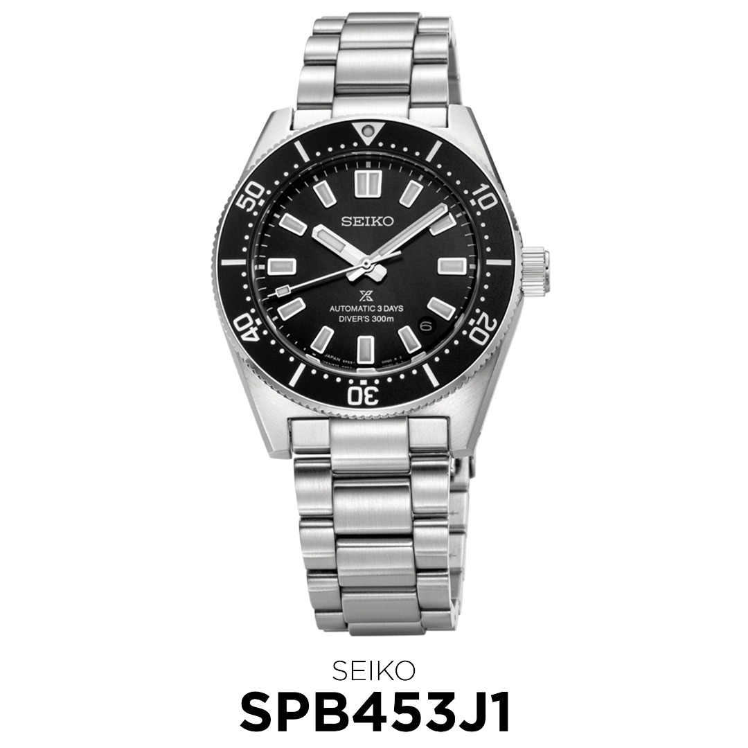 Seiko Prospex SPB453 SPB453J1 Black 300m Diver Automatic Watch, Luxury ...
