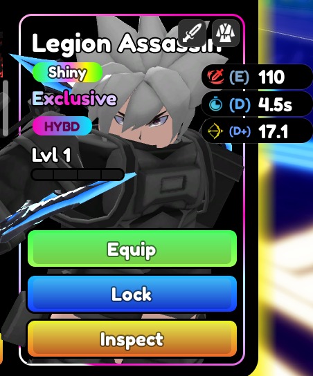 Anime Defenders Shiny Legion Assassin, Video Gaming, Gaming Accessories ...