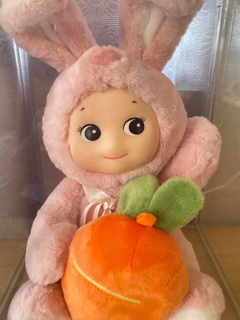 SONNY ANGEL PINK CUDDLY RABBIT !, Hobbies & Toys, Toys & Games on Carousell
