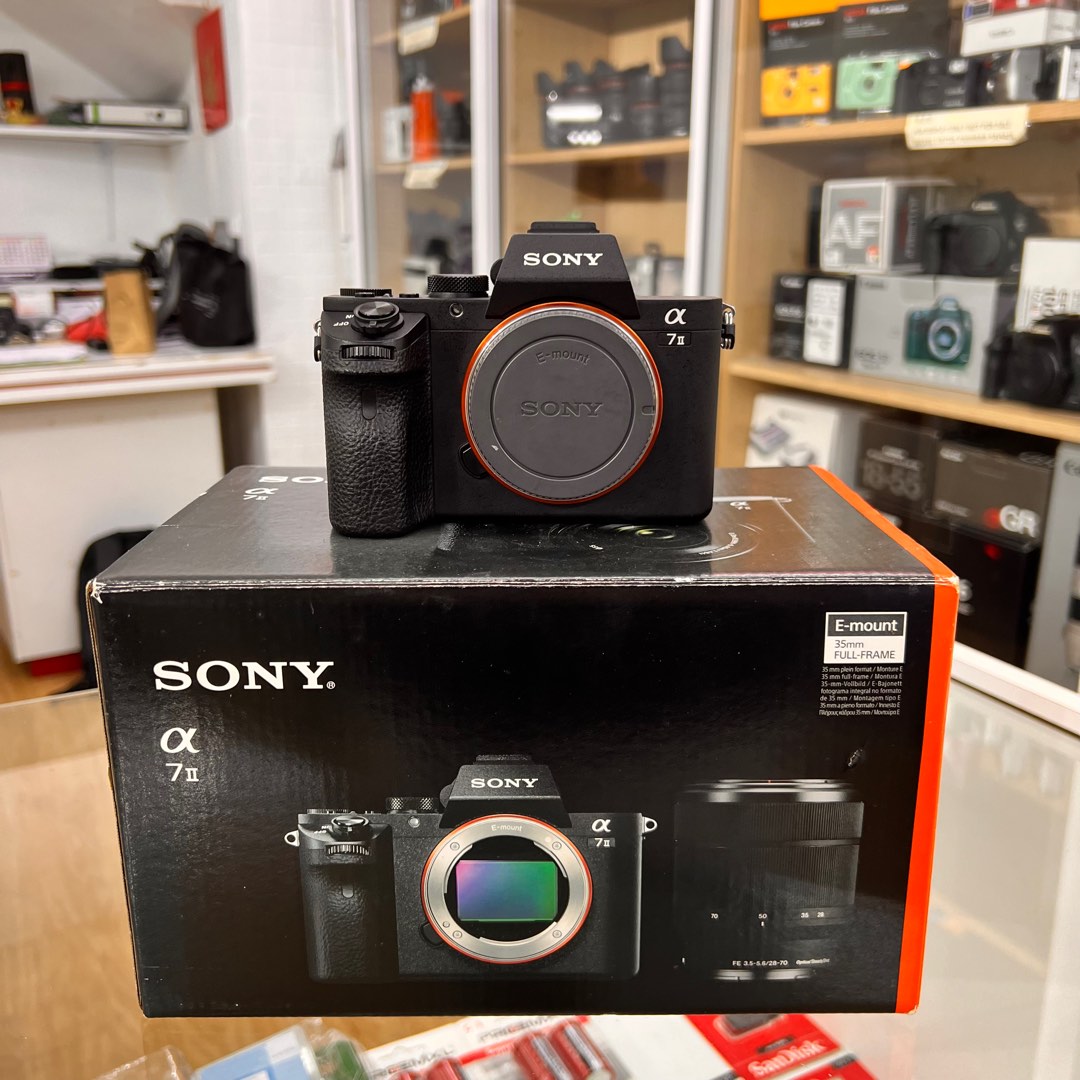 SONY A7 II BODY FULL SET BOX SC7K 99% LIKE NEW, Photography, Cameras on ...