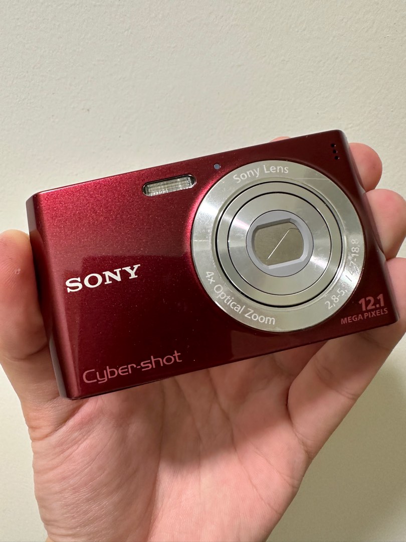 Sony DSC-W510 CCD Camera (Sparkling Ruby Red), Photography, Cameras on Carousell