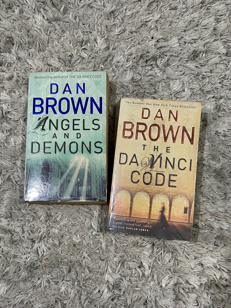The Da Vinci Code & Angels and Demons by Dan Brown, Hobbies & Toys ...