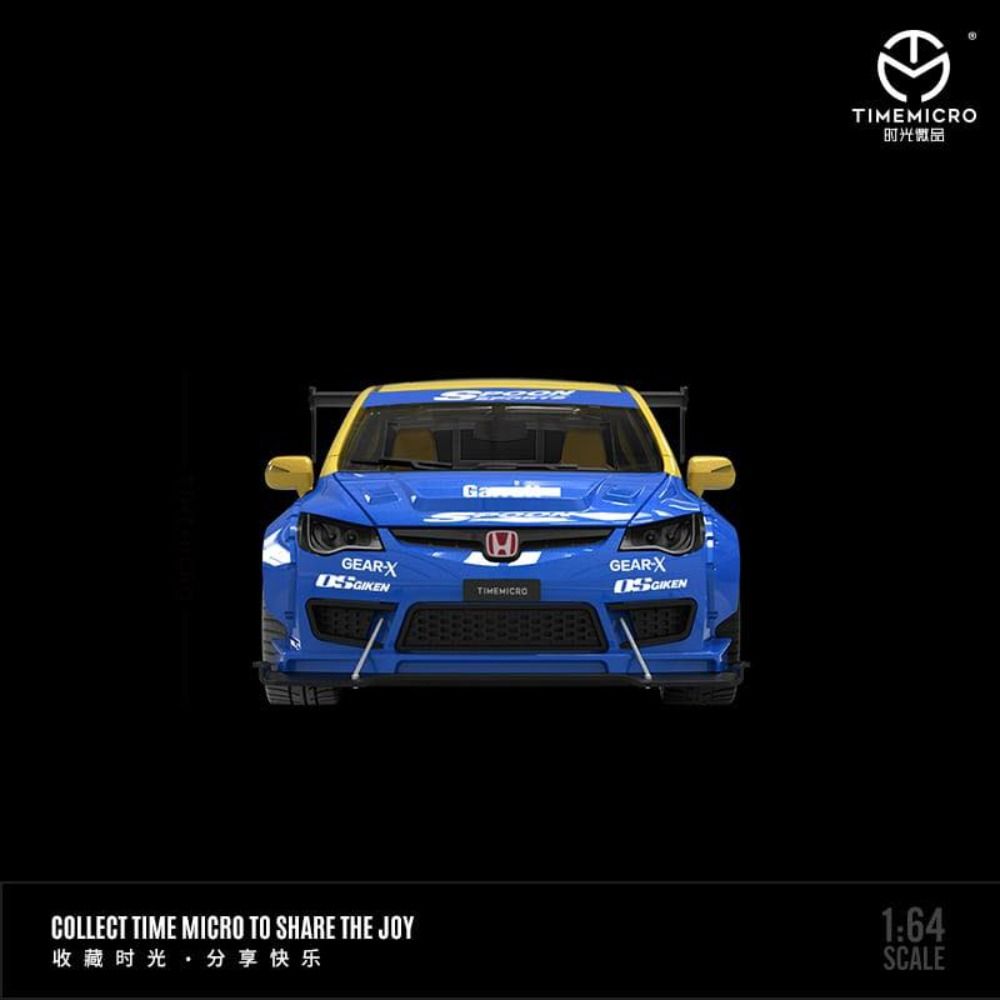 Time Micro 1/64 Scale Track Edition Civic FD2 Spoon Livery Die-cast Car ...