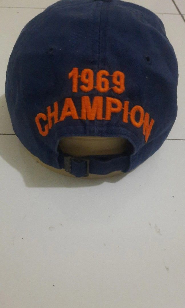 Topi logo M champion 1969 riped, Fesyen Pria, Aksesoris, Topi di Carousell