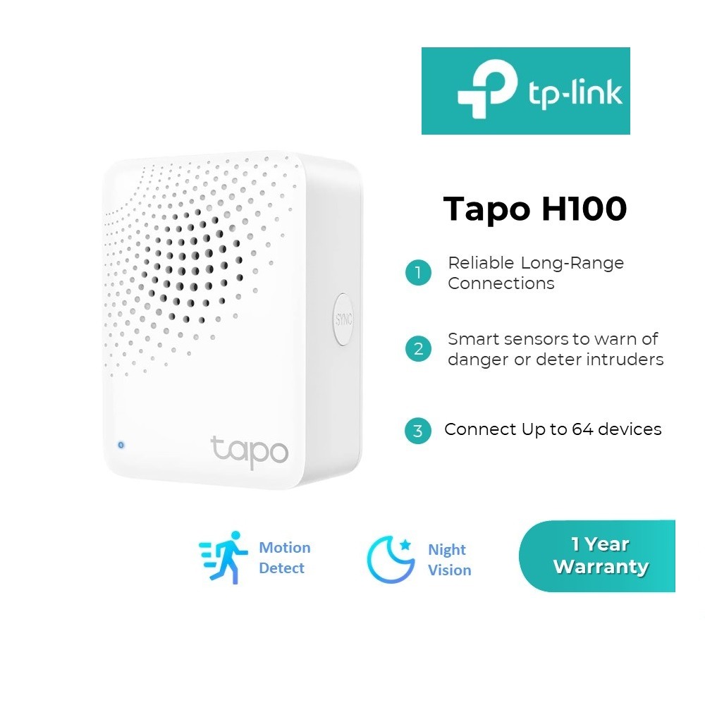 TP-LINK TAPO H100 SMART loT HUB with Chime, TV & Home Appliances, Other ...