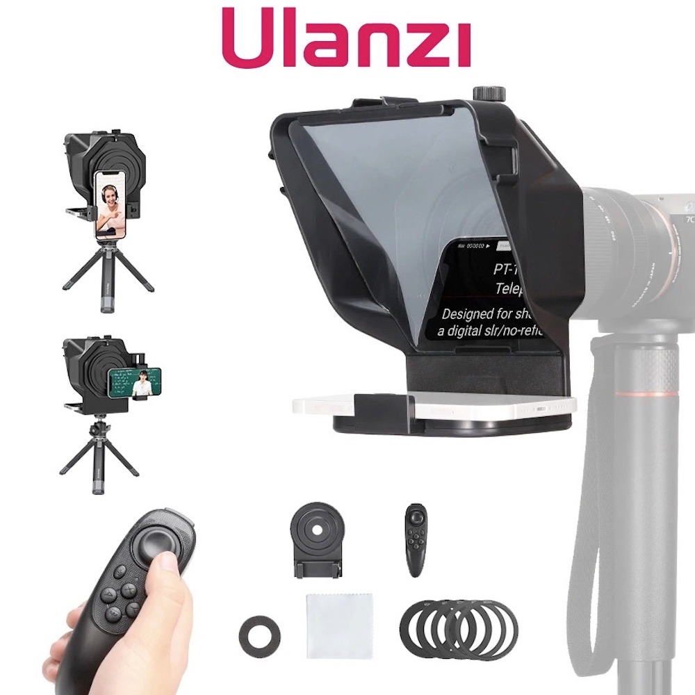 Ulanzi PT-15 Teleprompter Remote Control for Smartphone DSLR Camera ...