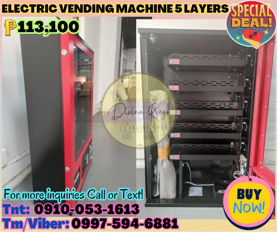 Vending Machine Electric with 5 Layers On-Hand Today, Computers & Tech ...