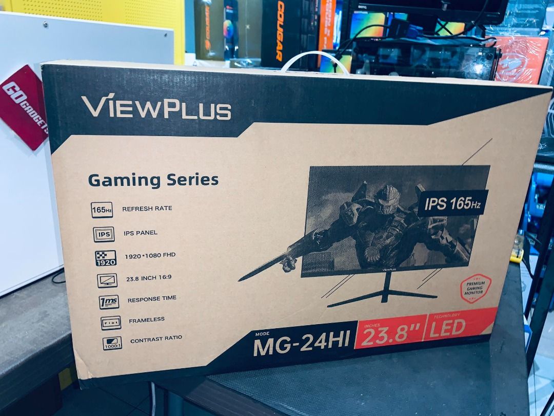 Viewplus 23.8" 165Hz IPS Panel FHD Gaming Monitor Frameless RGB Black ...