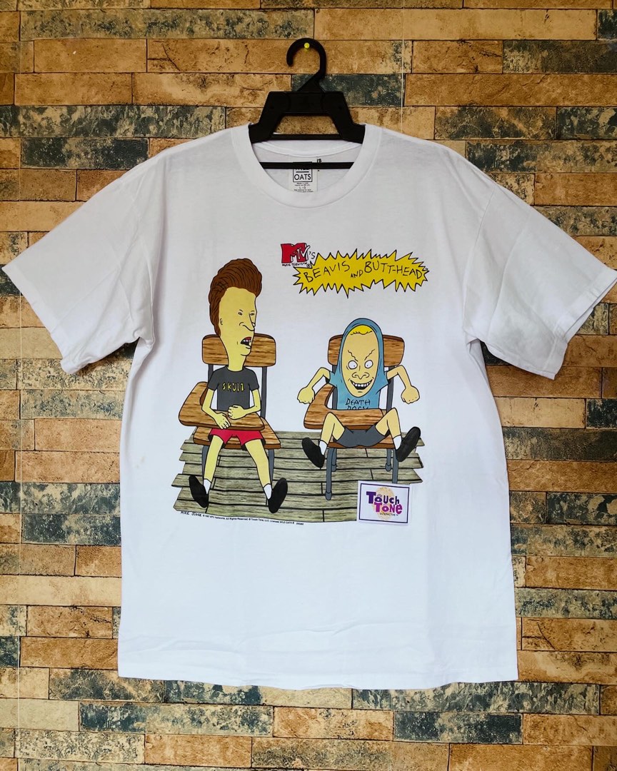 Vintage 90's Jumbo Print Beavis Rare, Men's Fashion, Tops & Sets ...