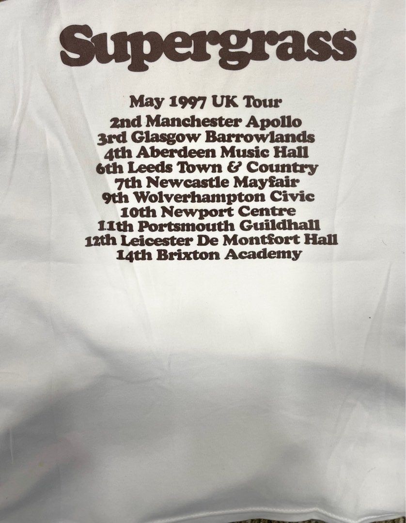 vintage 90s Supergrass Band shirt, Men's Fashion, Tops & Sets, Tshirts ...