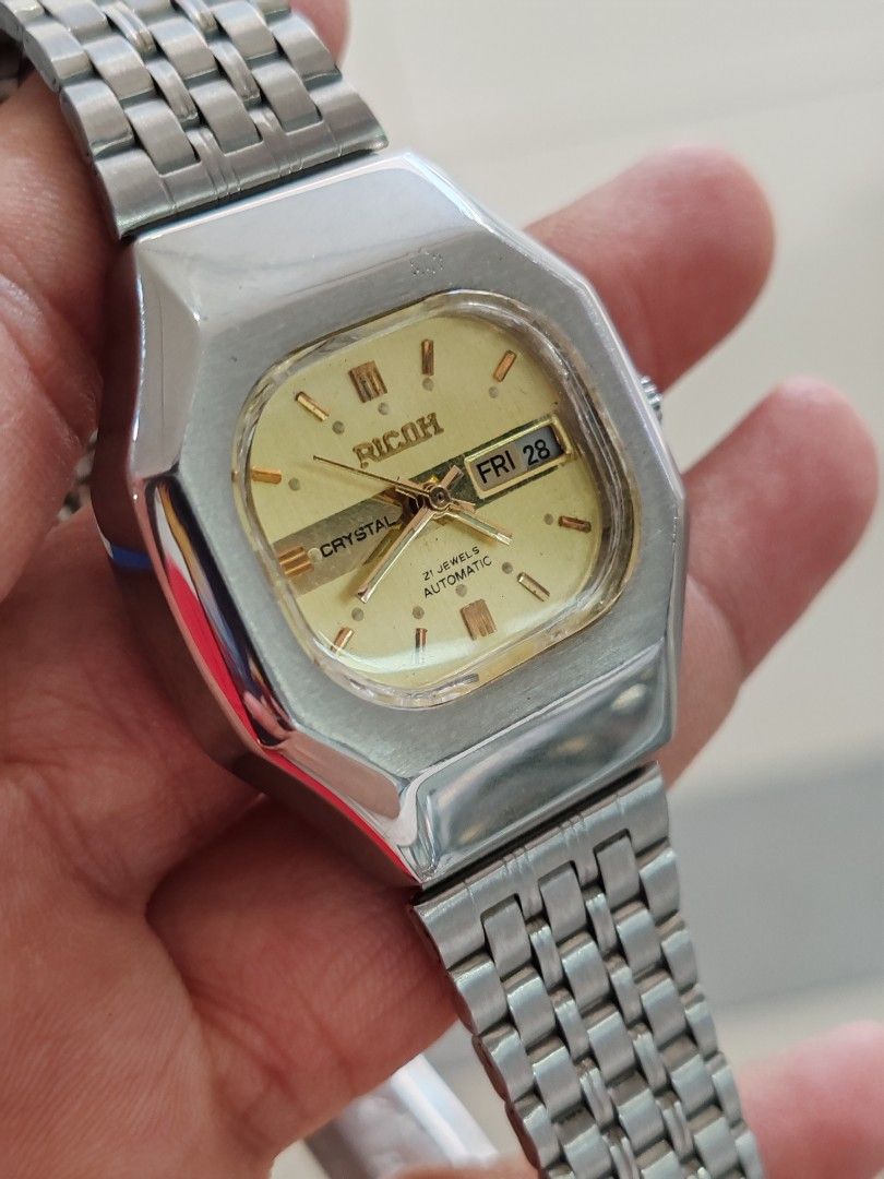 VINTAGE RICOH AUTOMATIC MEN WATCH, Men's Fashion, Watches & Accessories ...