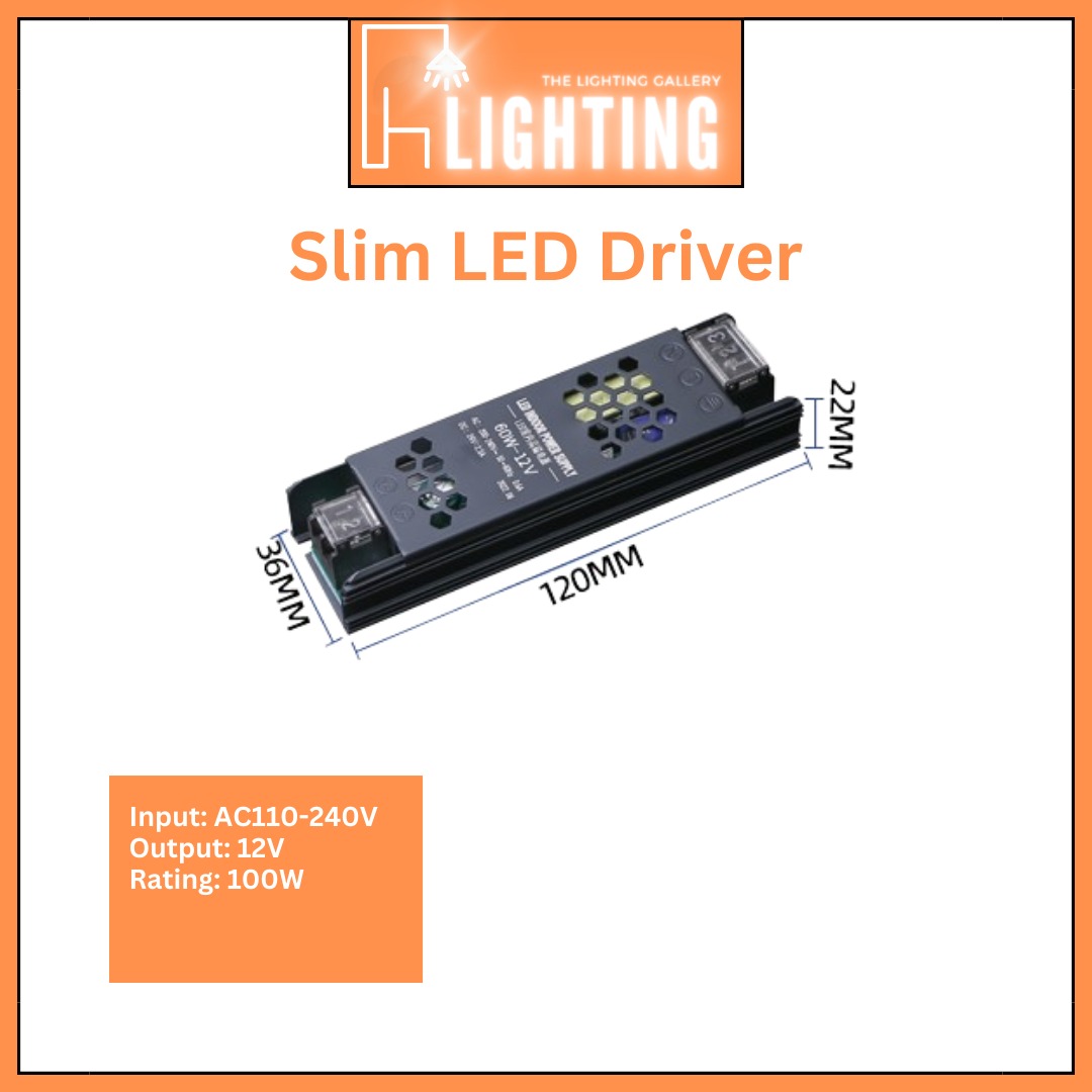 [Wholesale] LED Driver Power supply Transformer DC to AC 12V 100W Slim ...