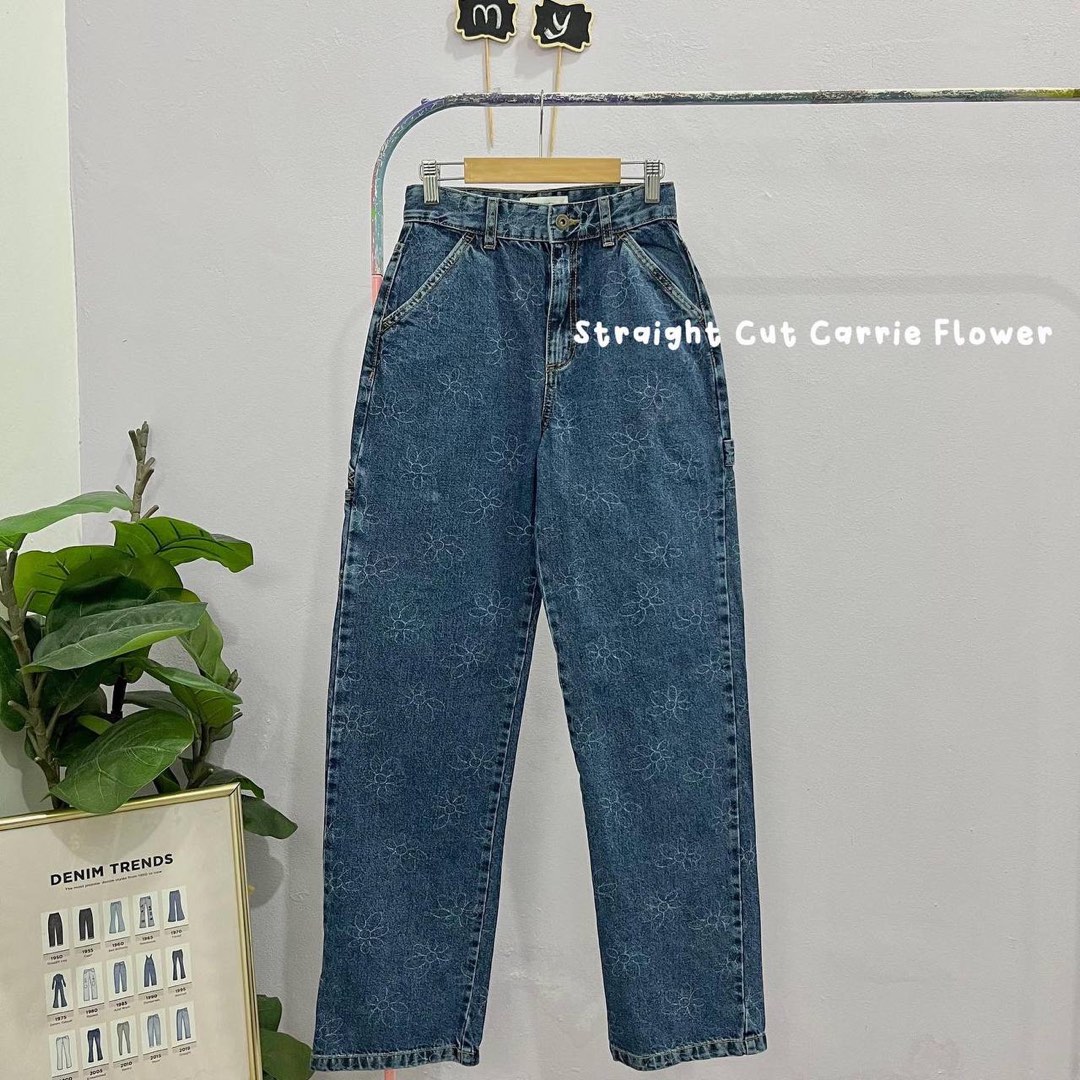 Women Straight Cut Jeans, Women's Fashion, Bottoms, Jeans & Leggings on ...
