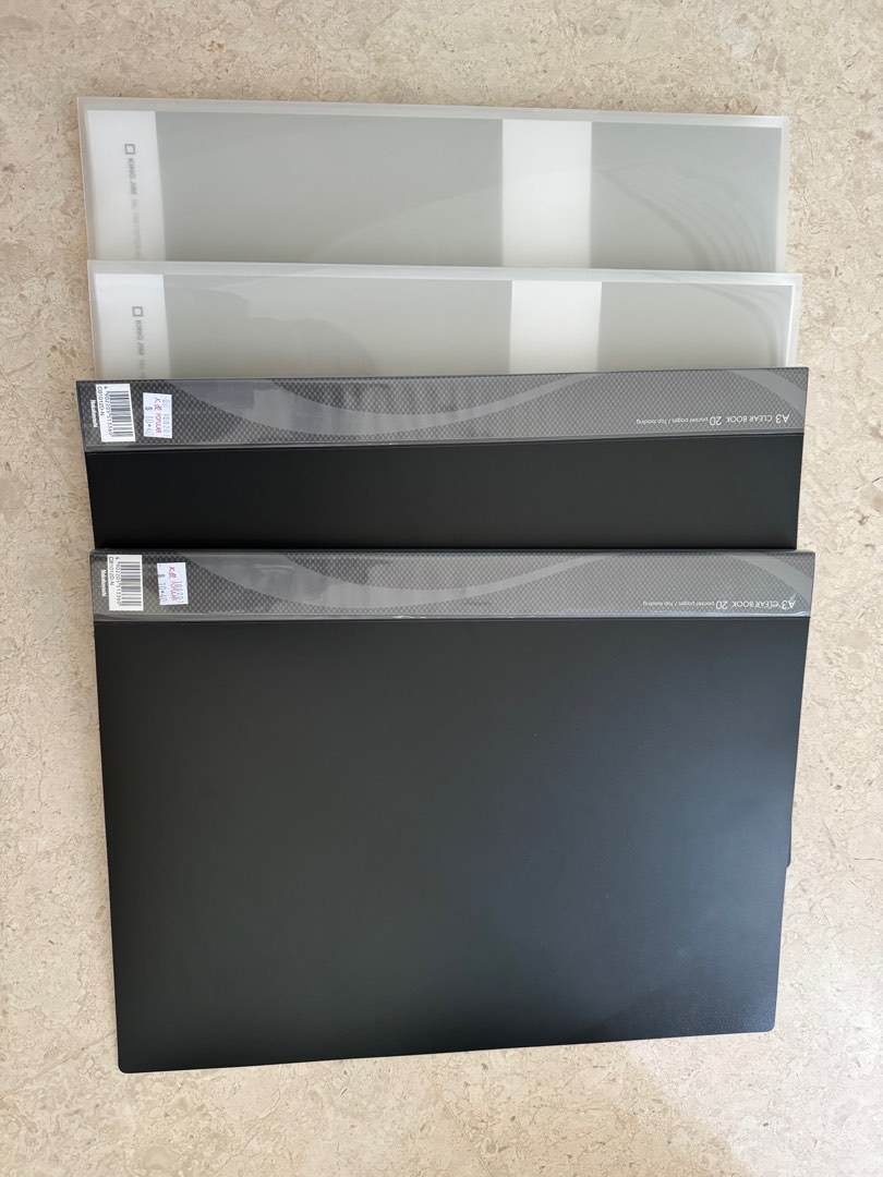 A3 clear folders, 20 pockets, Hobbies & Toys, Stationery & Craft ...