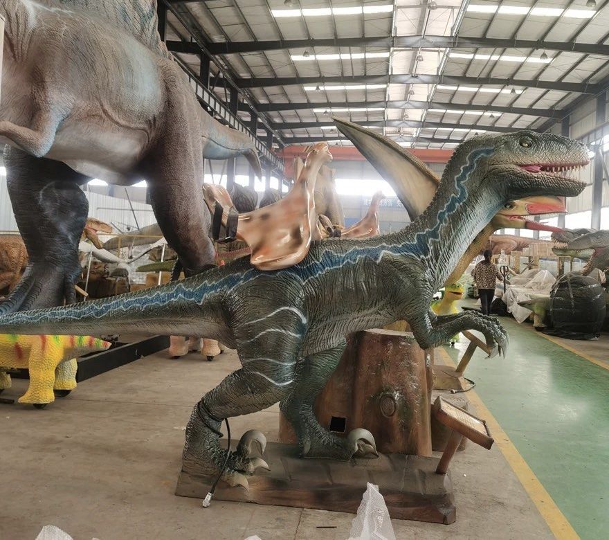 Animatronic Life Size Velociraptor Dinosaur Ride Jurassic Park, Hobbies ...