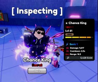 👾GamePass! [Anime Defender Secret Units]💎 Chance King & The Cursed ...