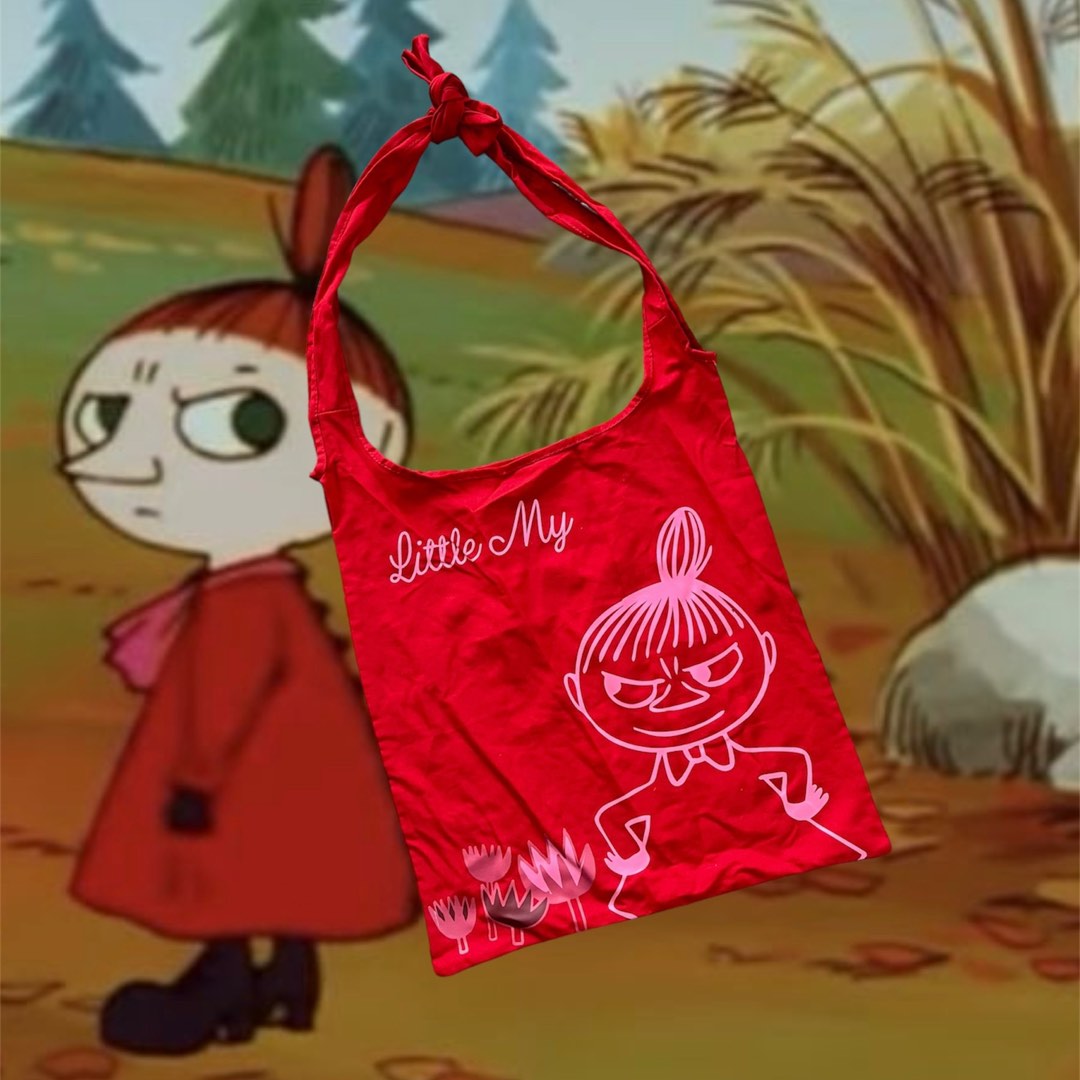 AUTH MOOMIN LITTLE MY RED TOTE BAG, Women's Fashion, Bags & Wallets ...