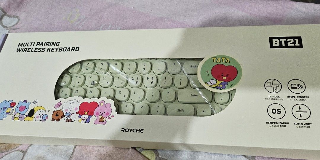 BT21 Wireless Keyboard - Tata, Hobbies & Toys, Memorabilia ...