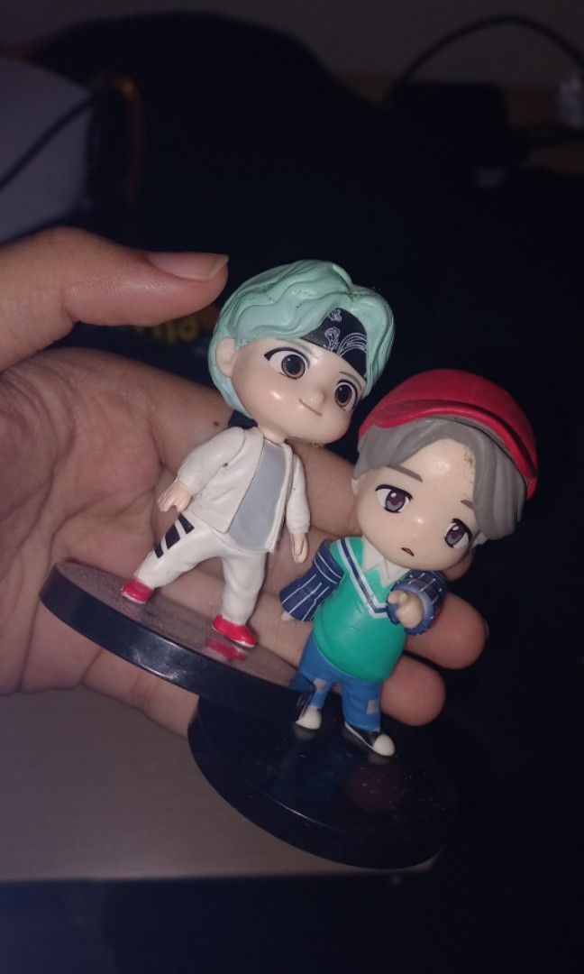 chibi kpop mini figur bts jimin suga, Toys & Collectibles, Mainan di ...