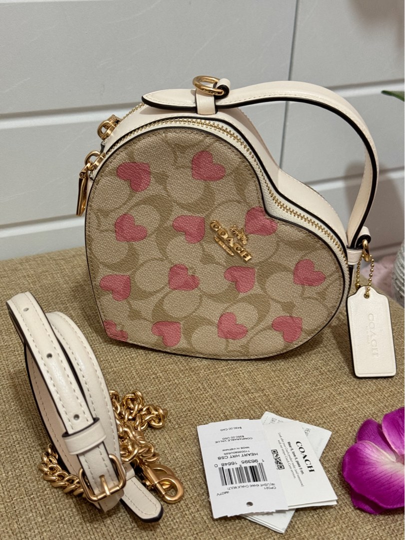Coach Heart Bag, Luxury, Bags & Wallets on Carousell