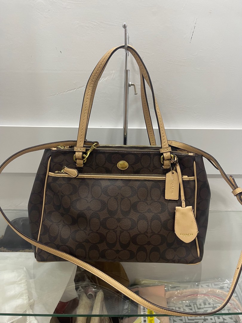 Coach Mono Two way bag, Luxury, Bags & Wallets on Carousell