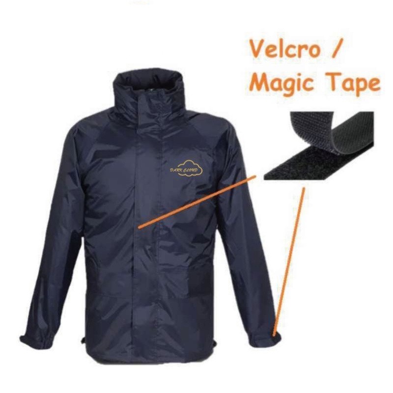 【DARK CLOUD】【High Quality Raincoat | Velcro Design】Premium Waterproof ...