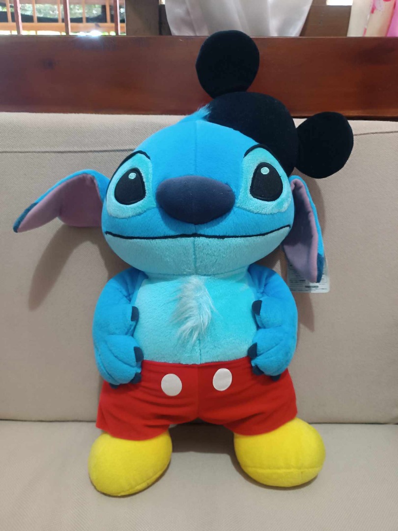 Disney Halloween Stitch x Mickey Mouse Plush Toy, Hobbies & Toys, Toys ...