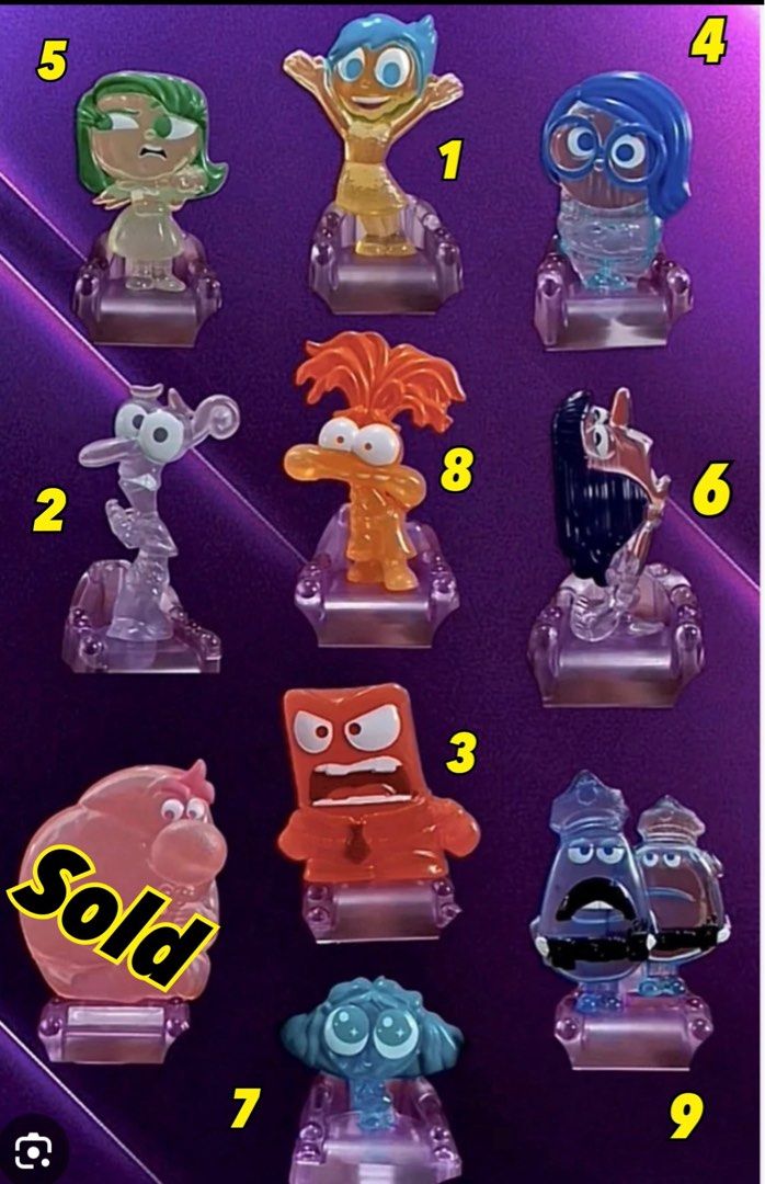 Disney Pixar Inside out 2 USA McDonald’s Disgust Ennui Envy Anxiety ...