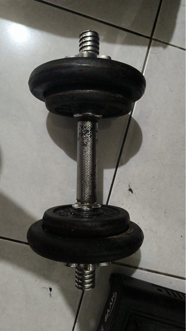Dumbell besi / Barbell besi 10 kg / Plate besi olahrga 2.5 kg, Olah ...