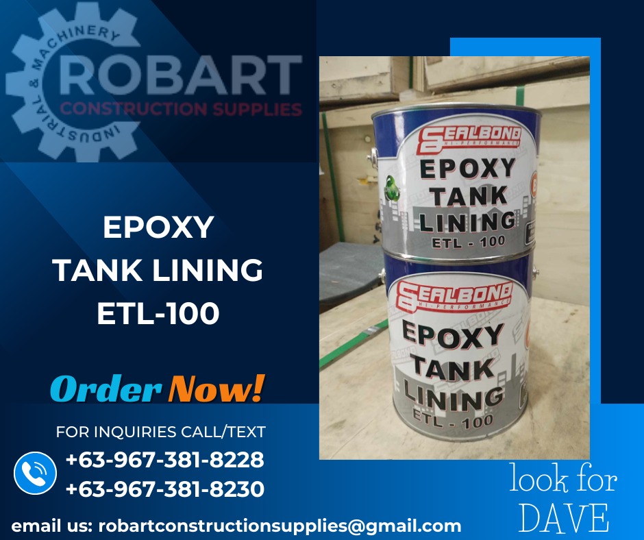 EPOXY TANK LINING ETL-100, Commercial & Industrial, Construction Tools ...