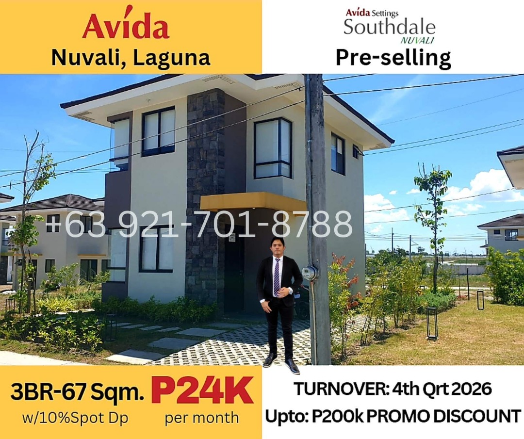 For Sale Nuvali House and Lot AVIDA SOUTHDALE SETTINGS NUVALI 24K per ...
