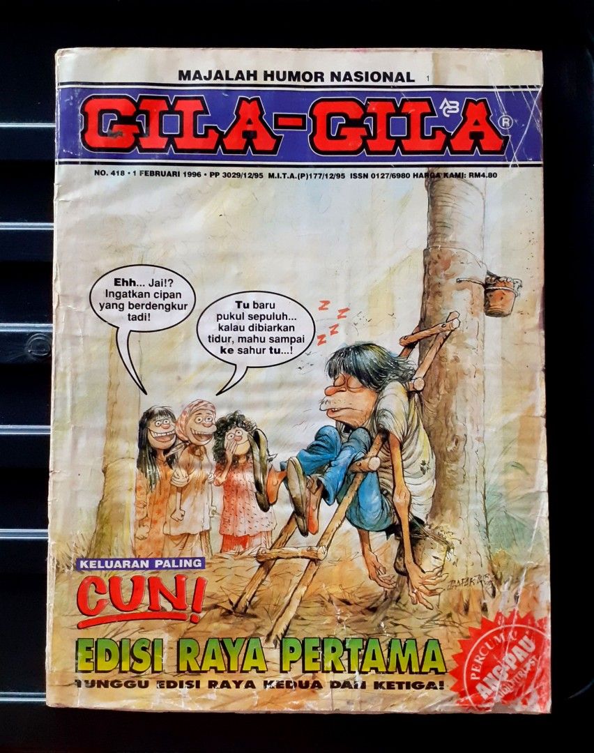 Gila-Gila Bumper Raya vol 418 (tahun 1996), Hobbies & Toys, Books & Magazines, Comics & Manga on ...
