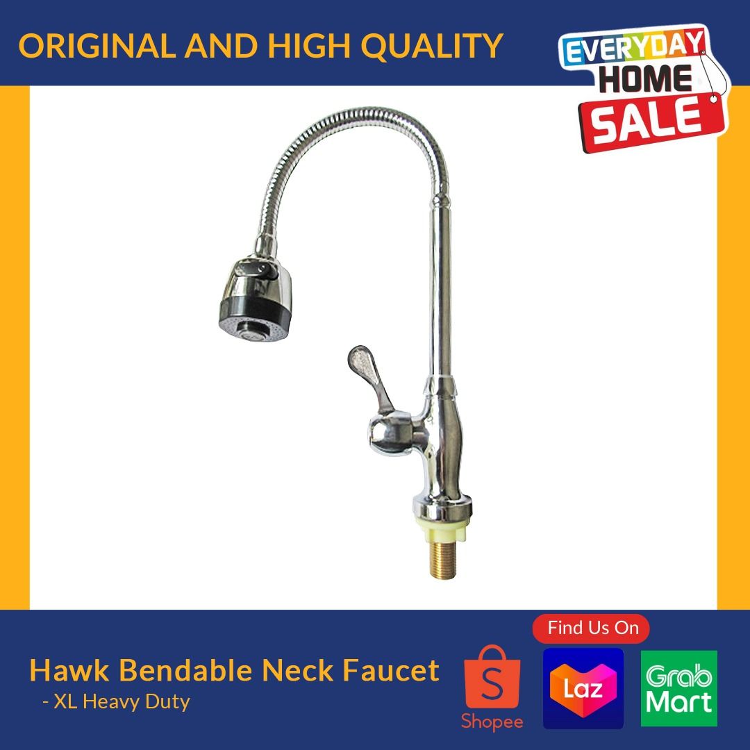 Hawk XL Bendable Neck Faucet, Furniture & Home Living, Bathroom ...