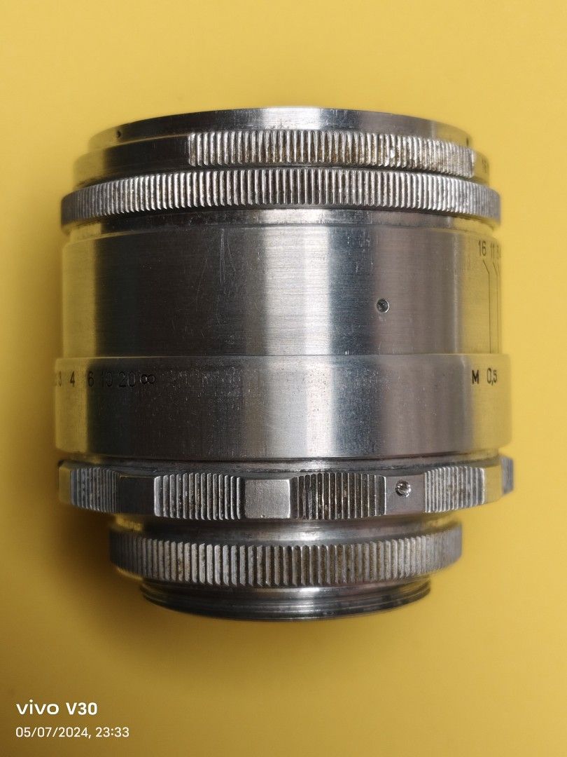 Helios 44 ULTRA RARE SILVER 13 blades serial number N0100604 ...