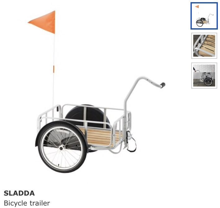 IKEA sladda 單車拖車 （絕版）, 運動產品, 單車及配件, 單車 - Carousell