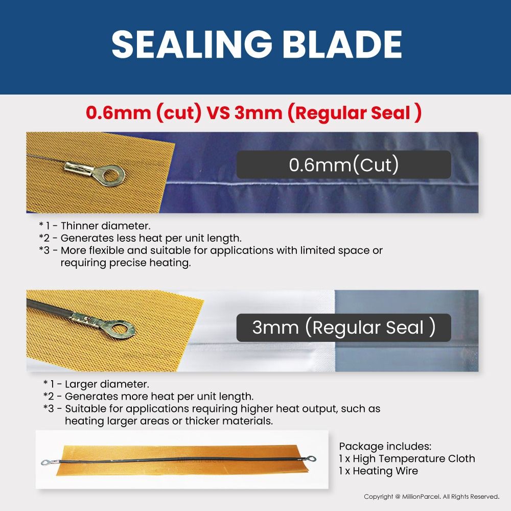 (Spare Part) Impulse Heat Sealer Machine Wire | Sealing Machine Heat ...