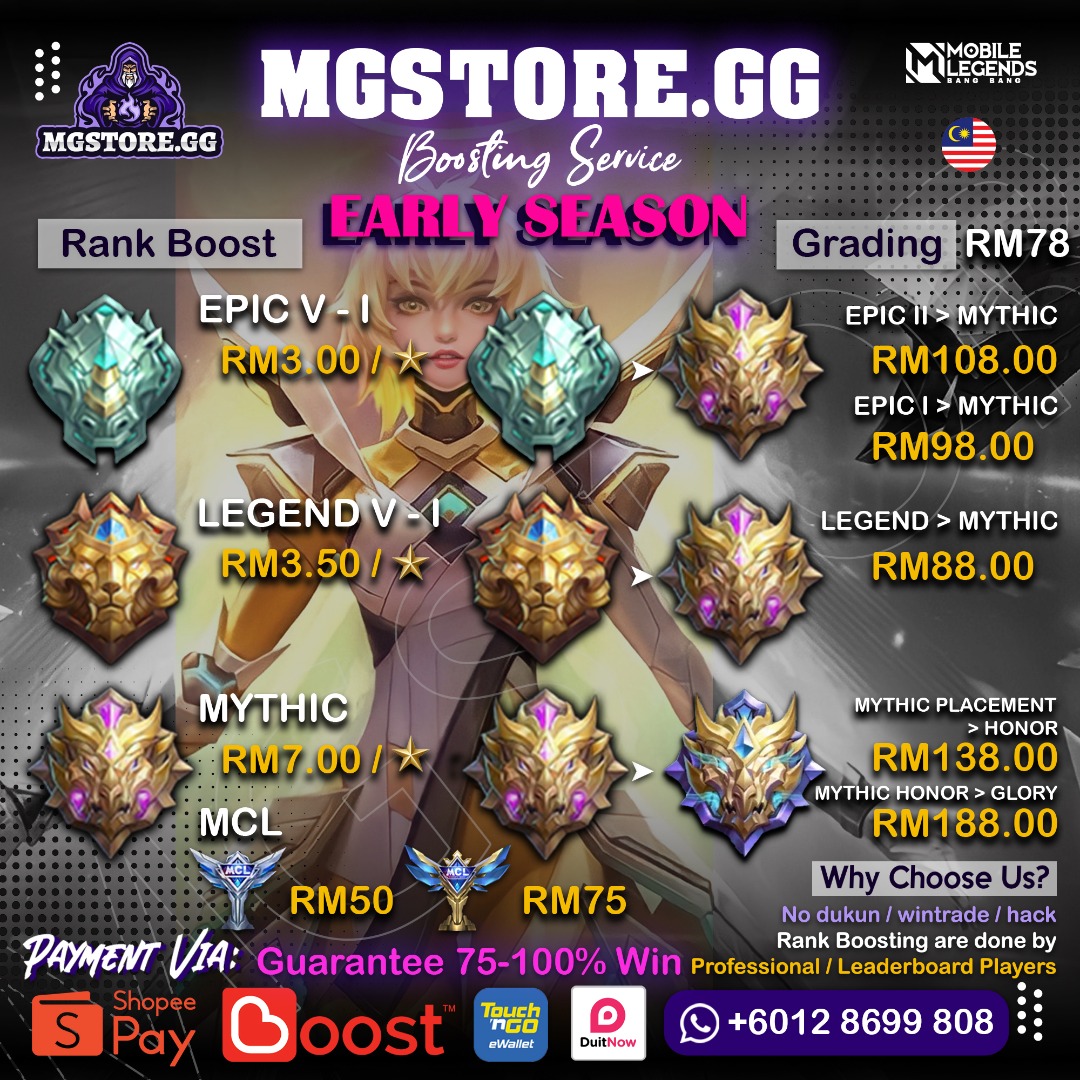 Joki Mobile Legends / Boosting MLBB, Video Gaming, Video Games, Others ...