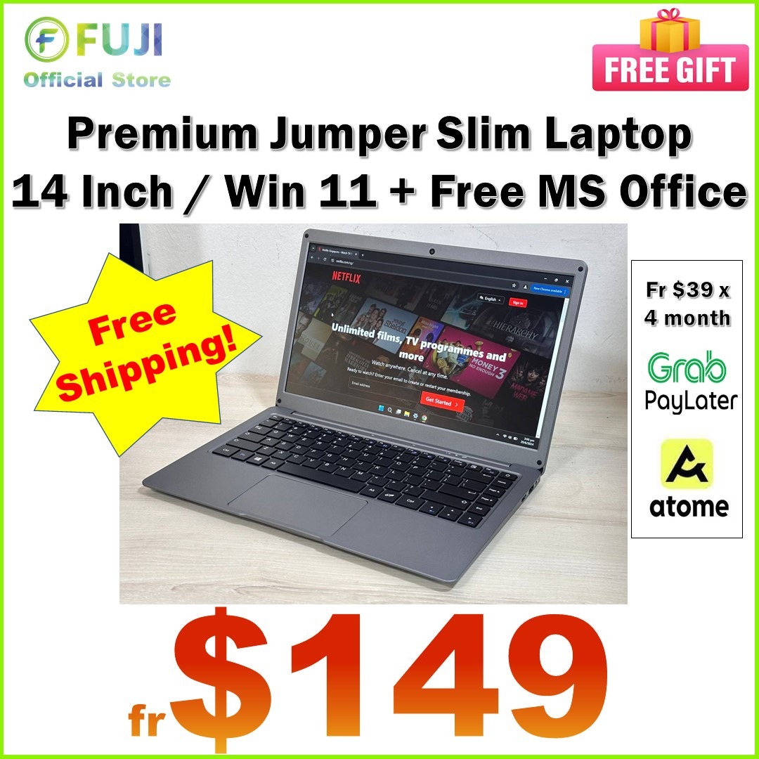Jumper 14 Inch Slim Laptop - Up To 8GB RAM + 256GB SSD - Windows 11 ...