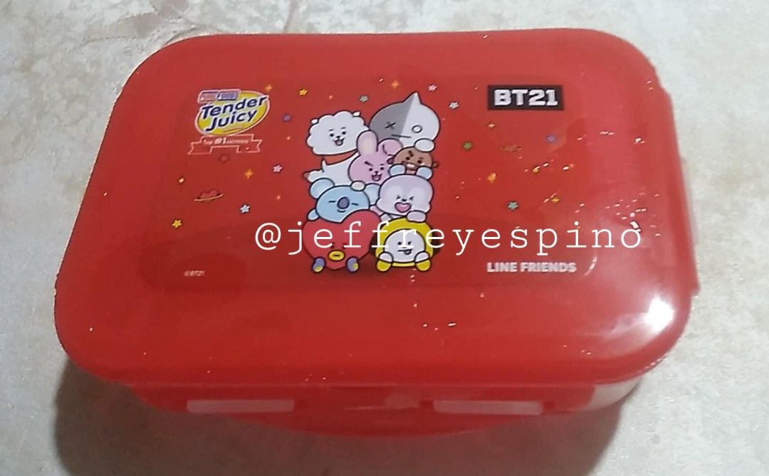 Line Friends bts bt21 lunch box purefoods, Everything Else, Others on ...