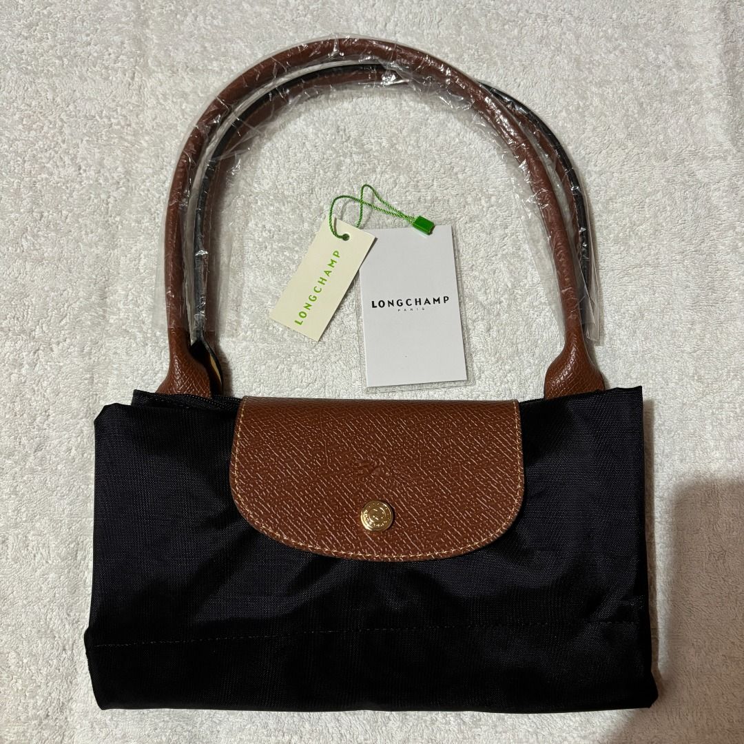Longchamp Le Pliage LARGE Long Handle Bag in Black (Classic), Women's ...