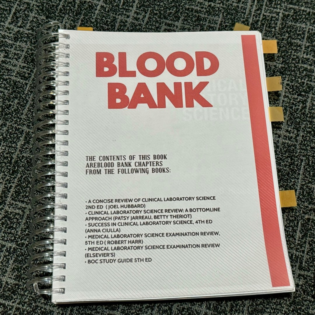 MEDTECH REVIEWER BLOOD BANK AND HEMATOLOGY, Hobbies & Toys, Books ...