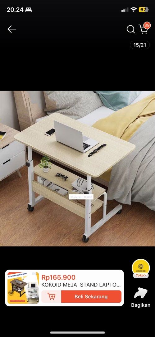 Meja stand portable, Perabotan Rumah di Carousell